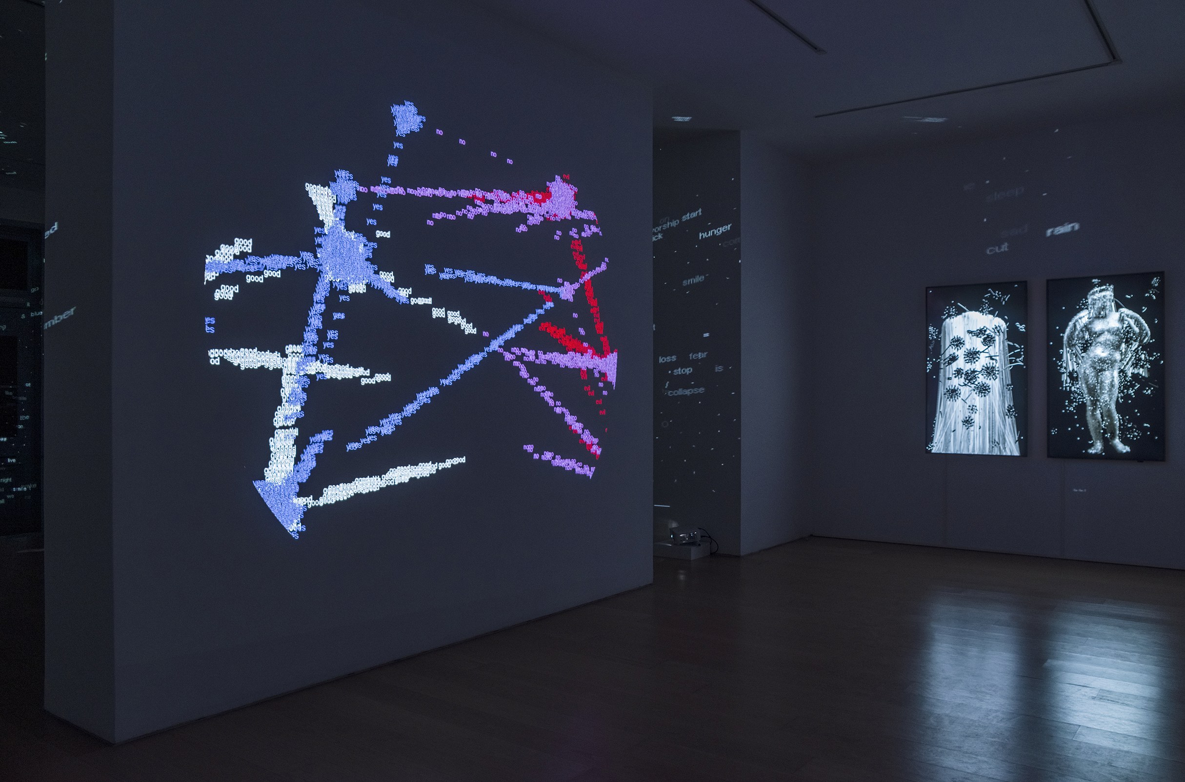 Charles Sandison 2020 Installation Views - Bernier Eliades